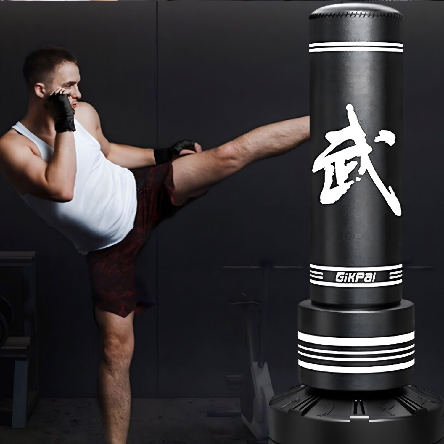 Heavy Duty Freestanding MMA Kick Boxing Cardio Training Punching Bag S ...